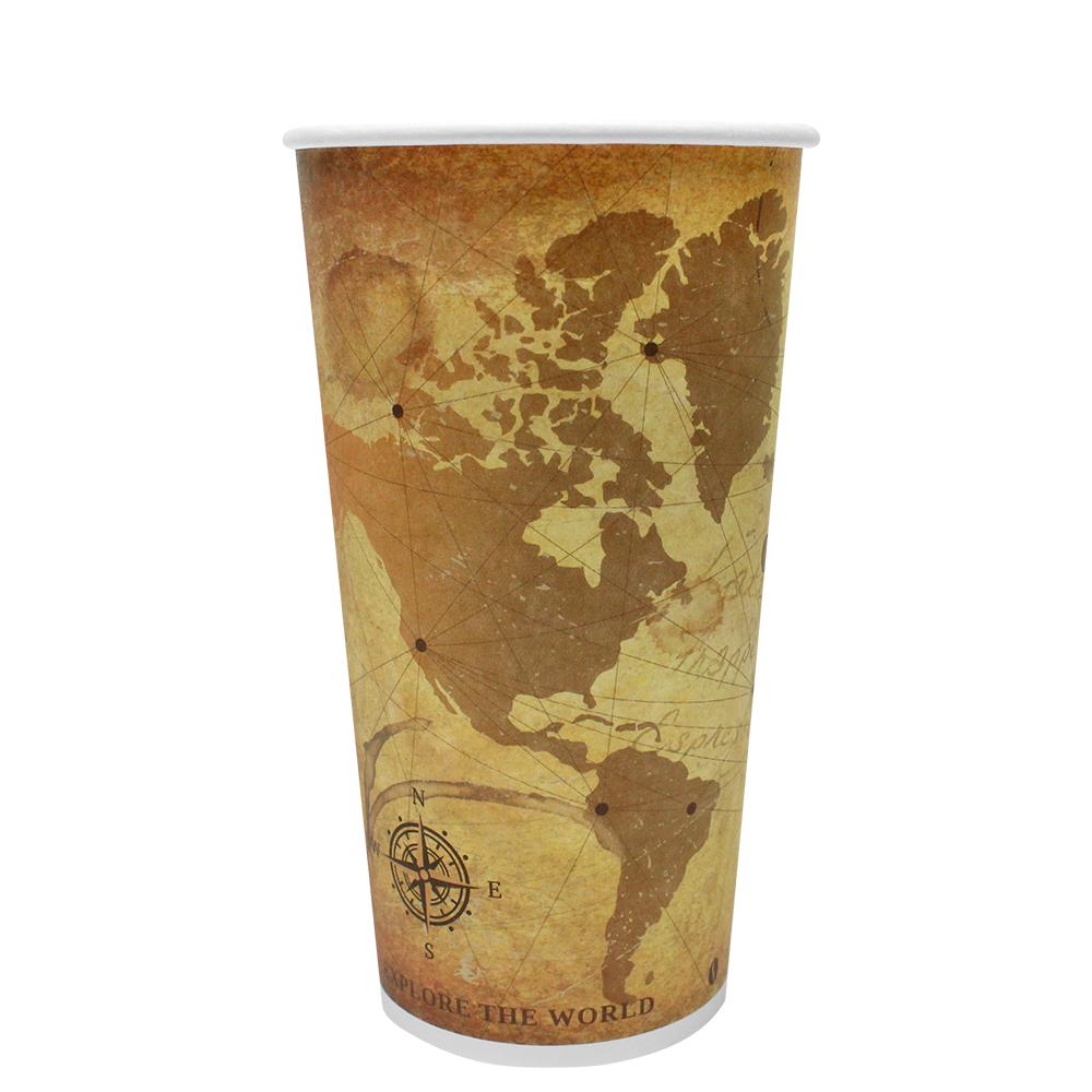 Disposable Coffee Cups - 20oz Paper Hot Cups - Atlas (90mm) - 600 ct ...