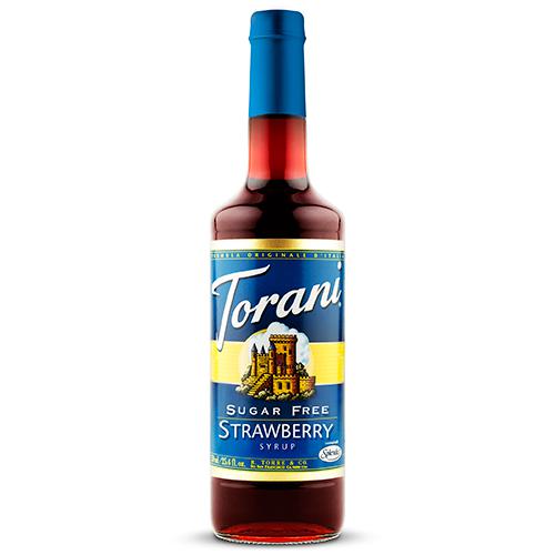Torani Sugar Free Strawberry Syrup Bottle | SF Strawberry Syrup