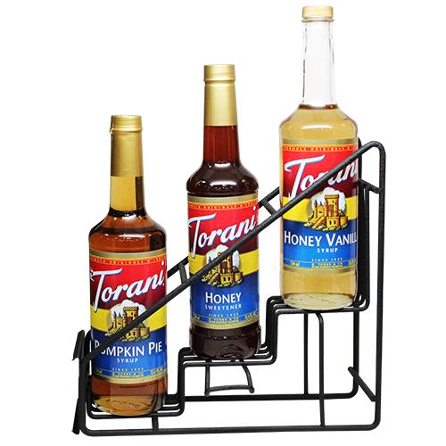 Torani Syrup Wire Rack (3 Bottles) | Coffee Shop Supplies | Carry Out ...